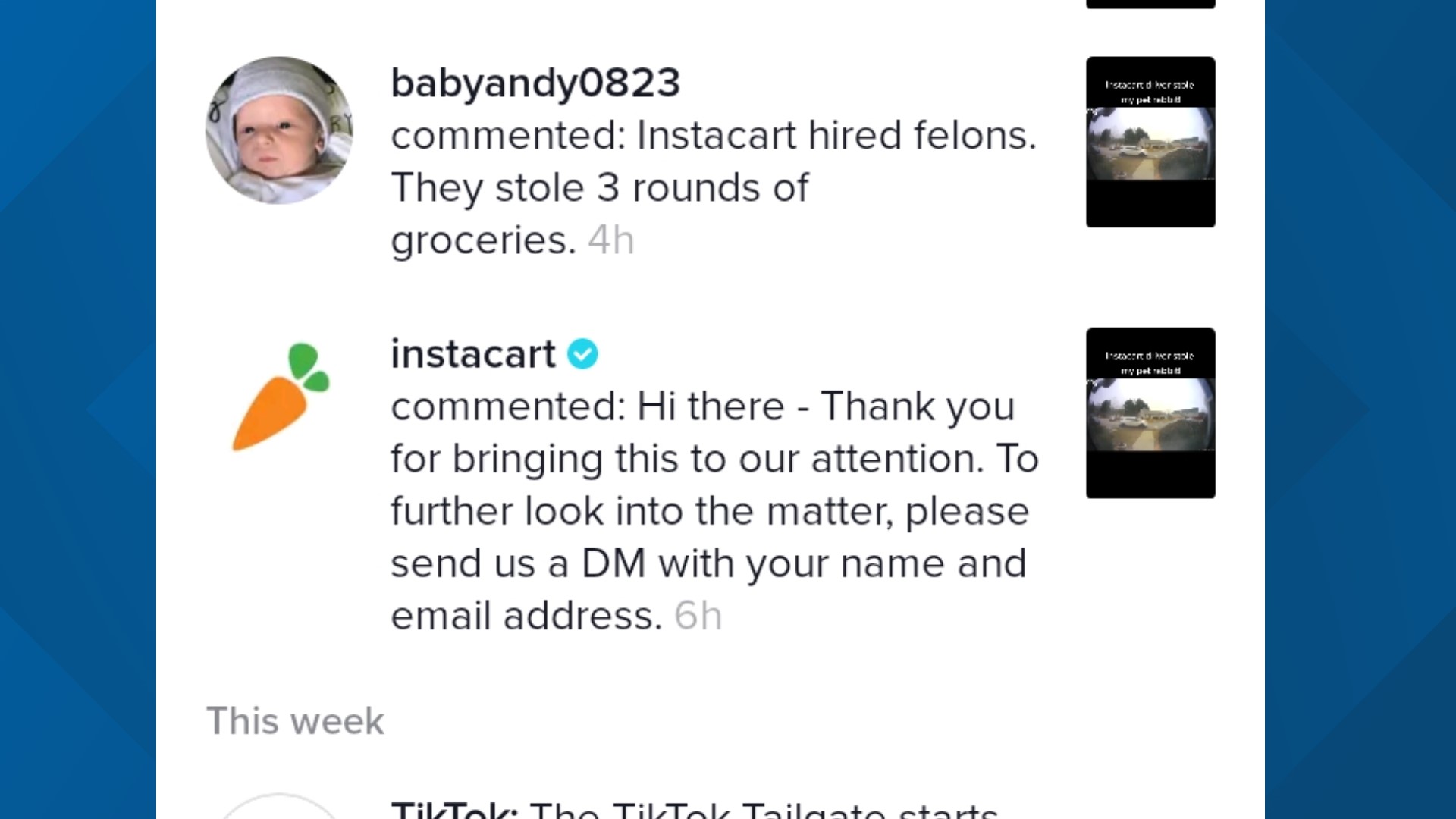 Instacart employee steals rabbit out of woman's yard | wcnc.com