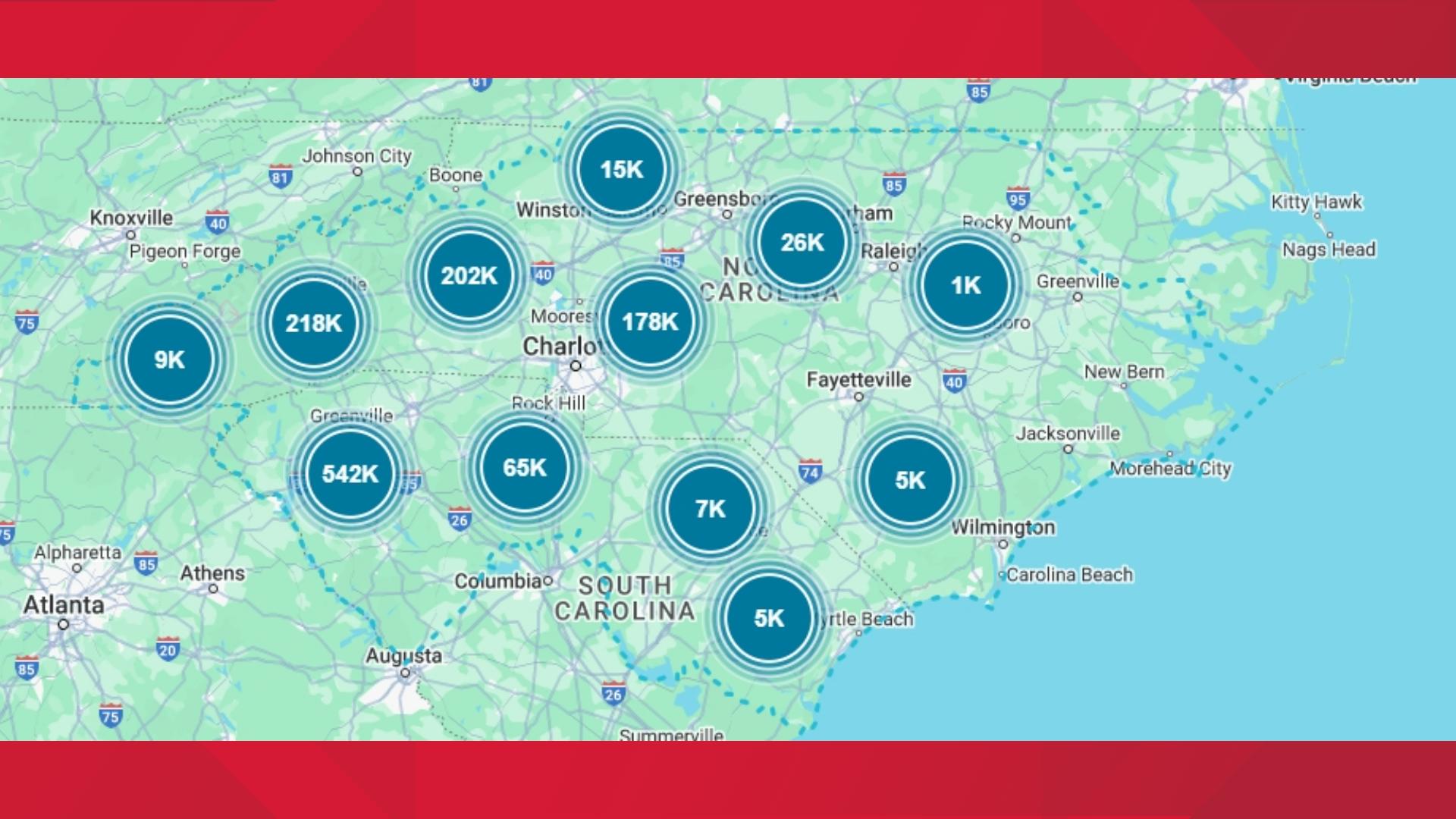 Hurricane Helene passes through the Carolinas | Live Updates | wcnc.com