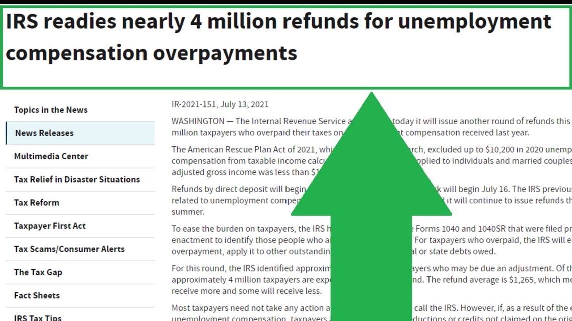 IRS sends out 4.6 million refunds to taxpayers for overpayments | wcnc.com