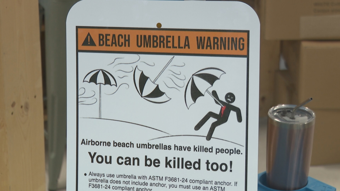 Beach umbrella safety upgrades to protect beachgoers | wcnc.com