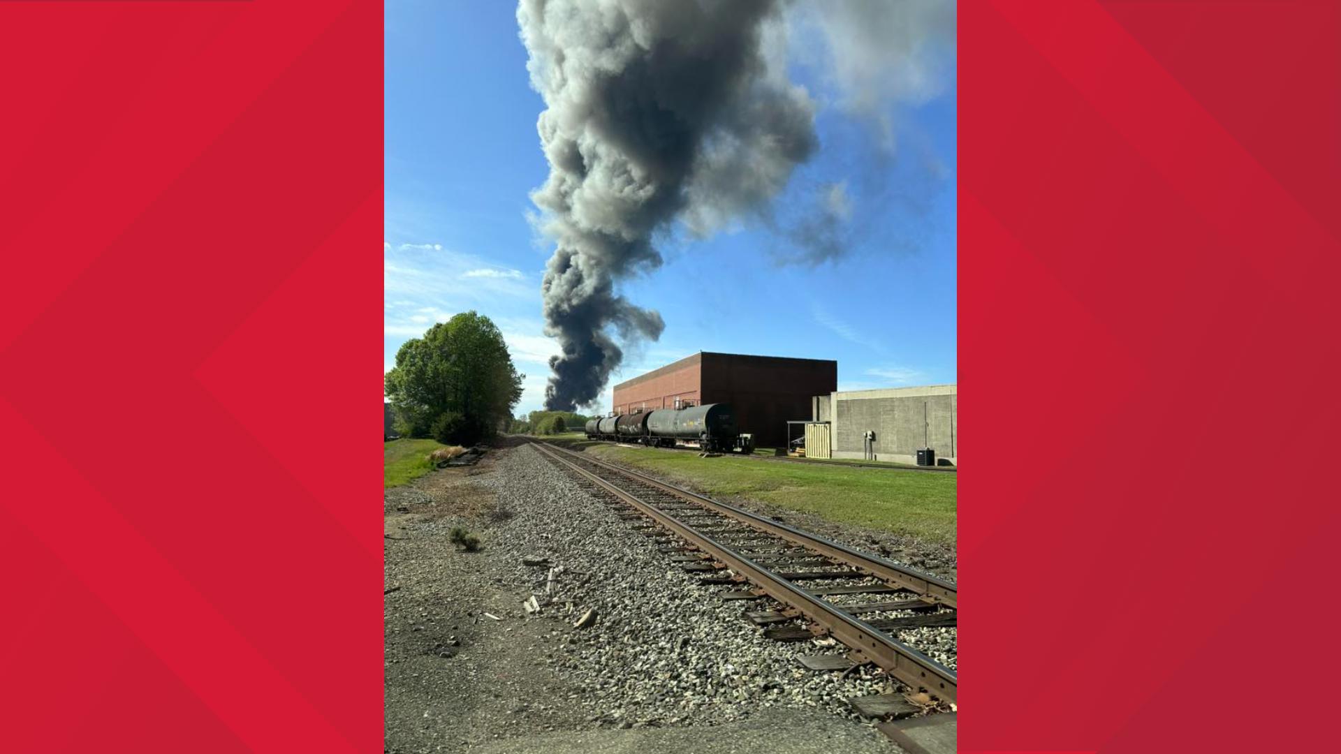 Crews battle fire at OmniSource on West Mountain Street in Kernersville ...