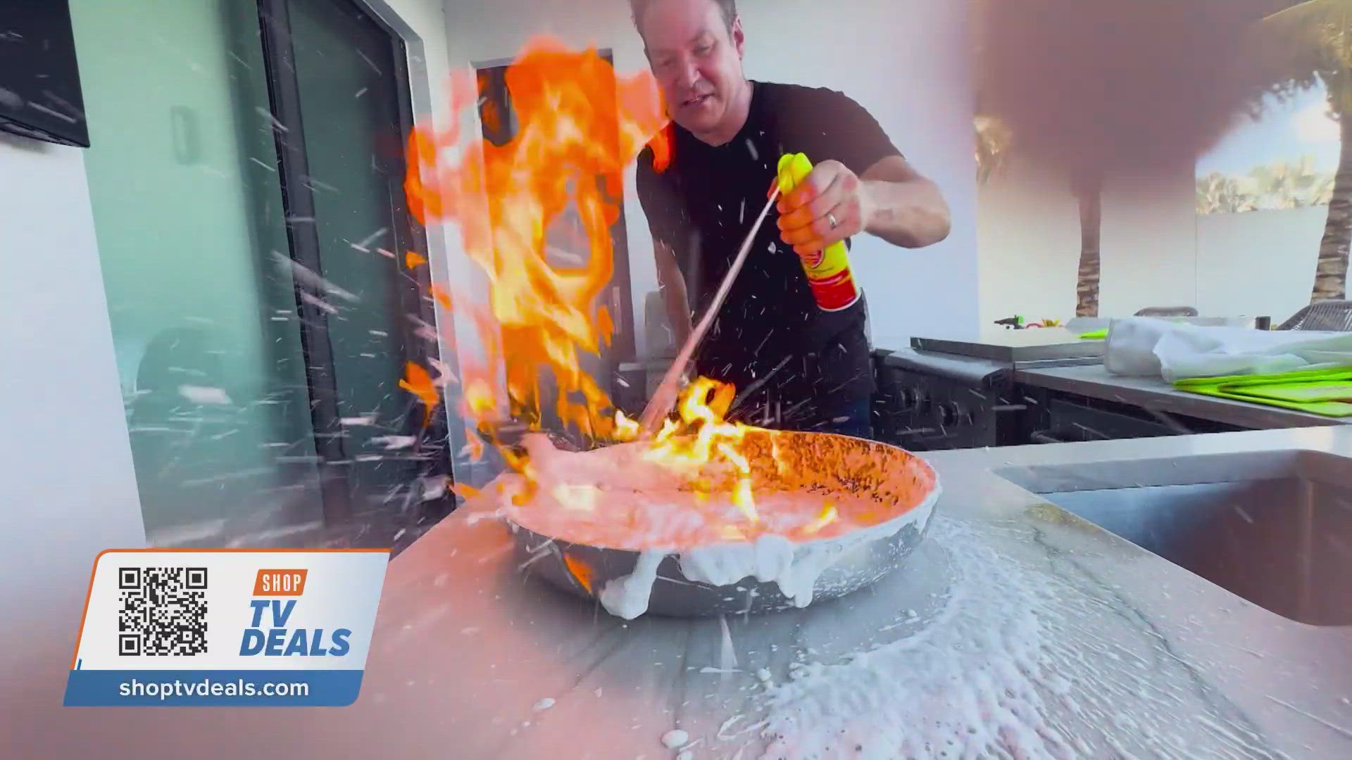 Shop TV Deals: Testing Halt firefighting spray foam with Jeff Rossen ...
