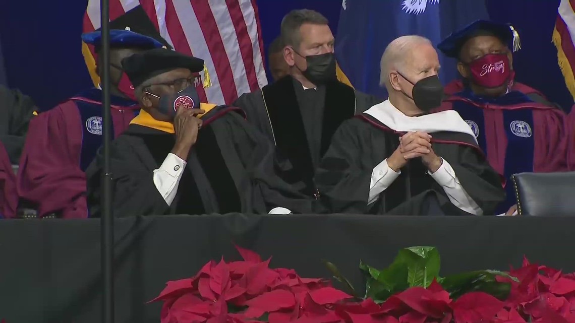 President Biden at South Carolina State graduation in Orangeburg | wcnc.com