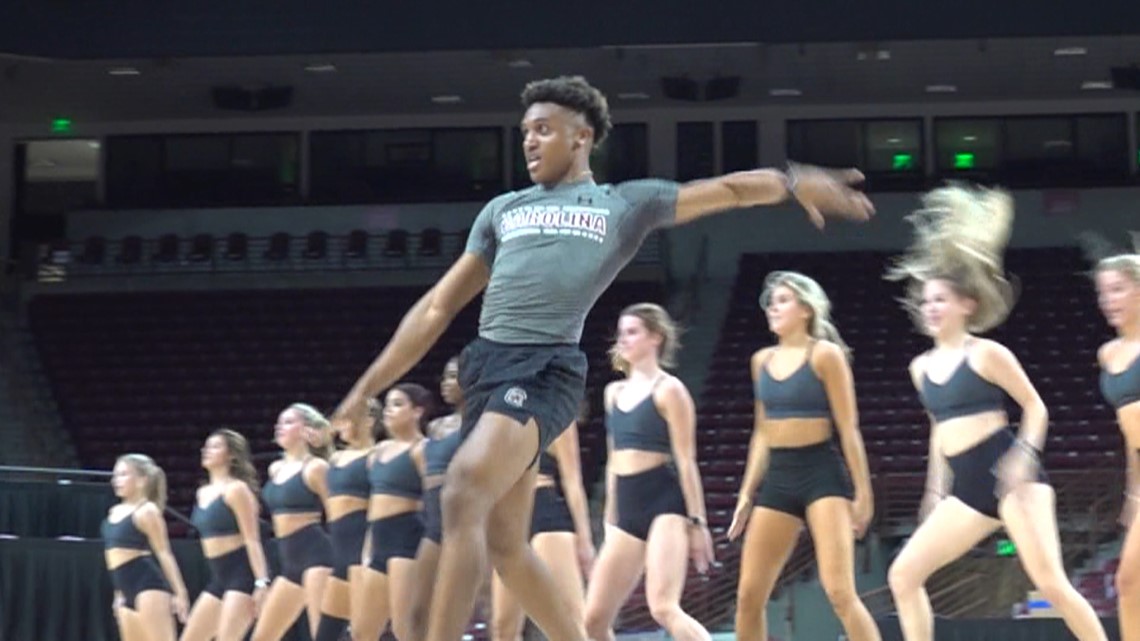 Carolina Dance Team introduces Jordyn Gary, first male dancer | wcnc.com