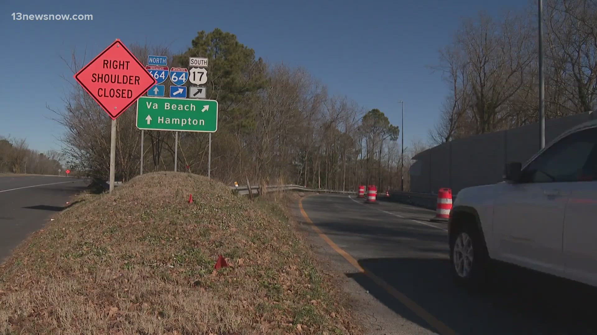 I-64 in Chesapeake will soon have new HOV express lanes | wcnc.com
