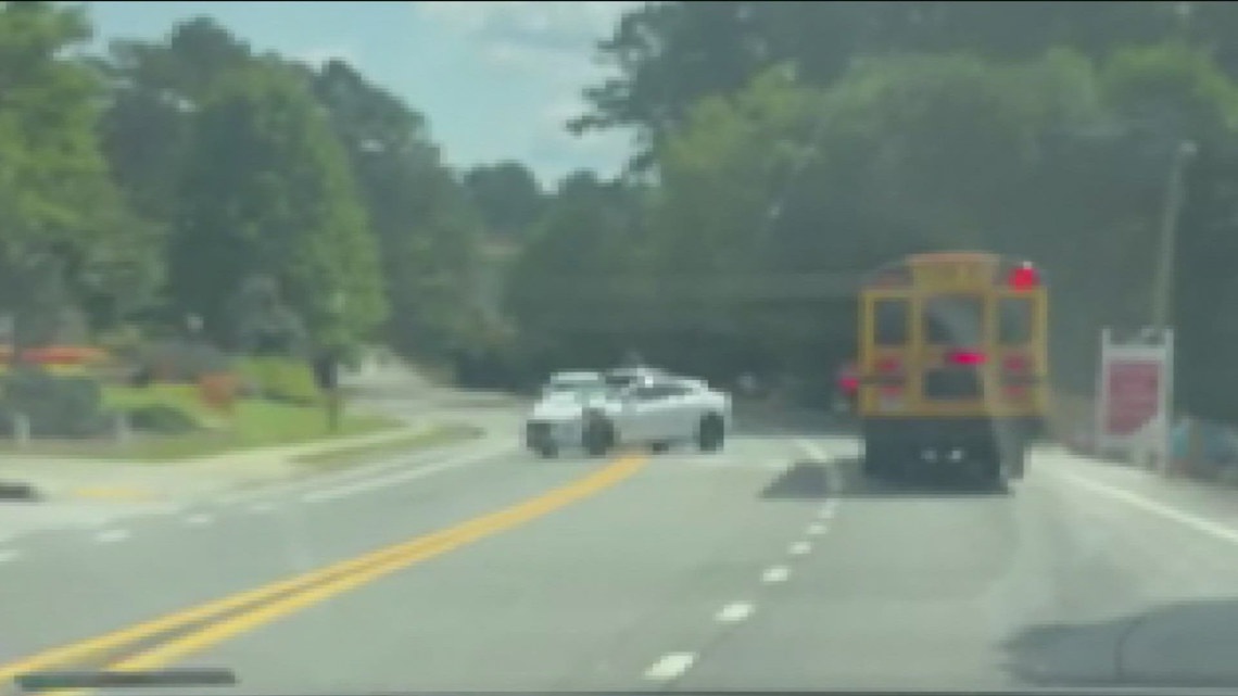 Video shows Waymo doing illegal pass of school bus in Atlanta | wcnc.com