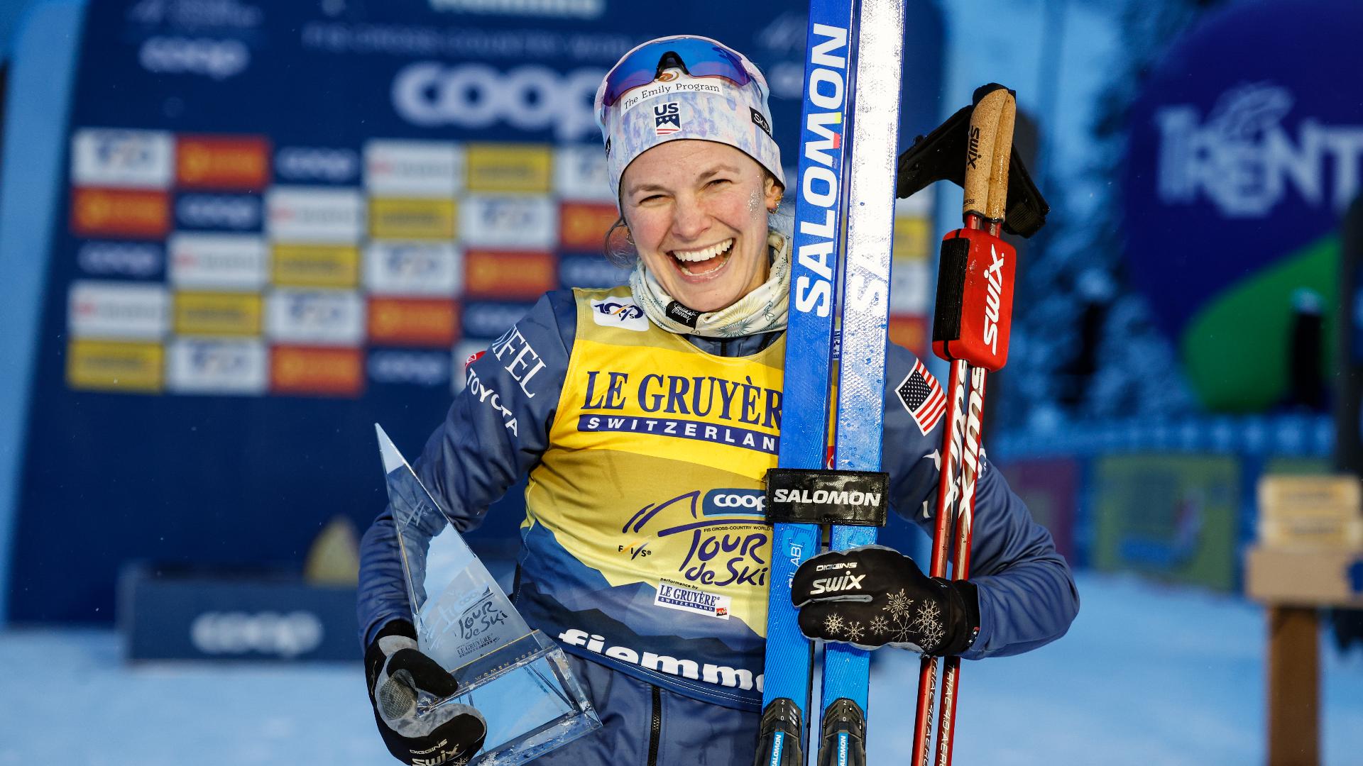 Jessie Diggins, America’s most decorated cross-country skier, prepares ...